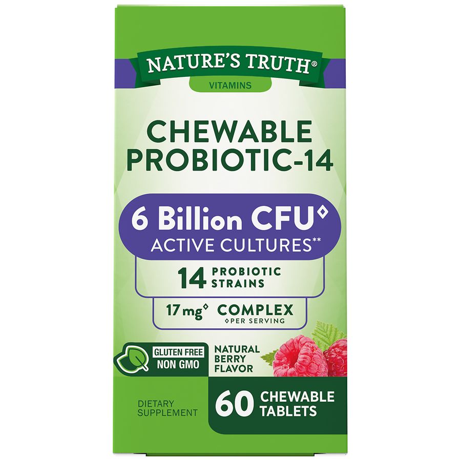 Nature's Truth Probiotic Chewable 6 Billion Natural Berry | Walgreens
