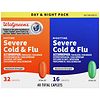 Walgreens Maximum Strength Daytime and Nighttime Severe Cold & Flu ...