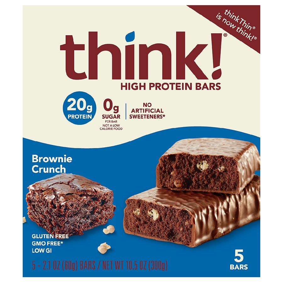 think! Brownie Crunch Protein Bars Chocolate Fudge | Walgreens