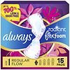 Always Radiant Feminine Pads for Women, Regular, With Wings Light Clean ...