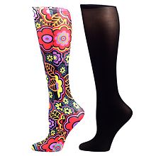 Celeste Stein Therapeutic Compression Sock black | Walgreens