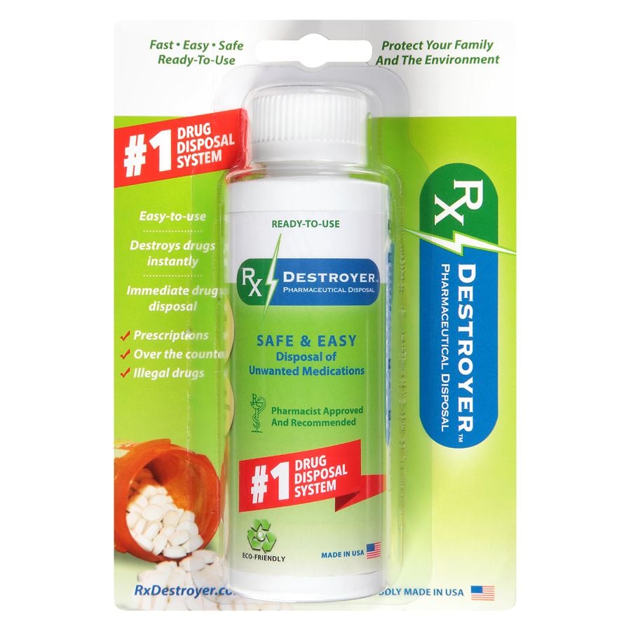 RX Destroyer Drug Disposal Bottle | Walgreens