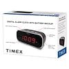 Timex Space Saving Alarm Clock Black | Walgreens