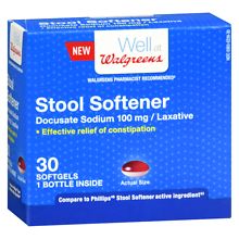 Walgreens Stool Softener 100 mg Softgels | Walgreens