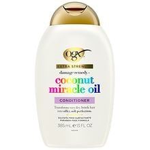 OGX Extra Strength Damage Remedy + Coconut Oil Conditioner Coconut Milk, Tangerine, & Warm ...