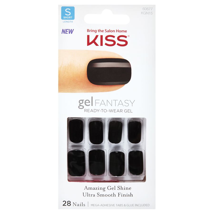 Kiss Gel Fantasy Ready-to-Wear Gel Nails, Aim High | Walgreens