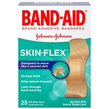 Band Aid Brand Skin-Flex Adhesive Bandages, All One Size All One Size ...