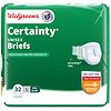 Walgreens Certainty Unisex Adjustable Incontinence Briefs with Tabs ...