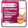 Walgreens Certainty Women's ComfortLux Underwear X-Large Blush | Walgreens