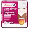 Walgreens Certainty Women's ComfortLux Underwear XX-Large Blush | Walgreens
