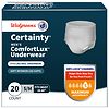 Walgreens Certainty Men's ComfortLux Underwear Small/Medium | Walgreens