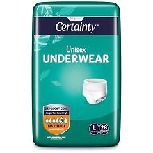 Certainty Unisex Underwear, Maximum Absorbency Large | Walgreens