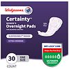 Walgreens Certainty Overnight Incontinence Pads, Ultimate Absorbency ...