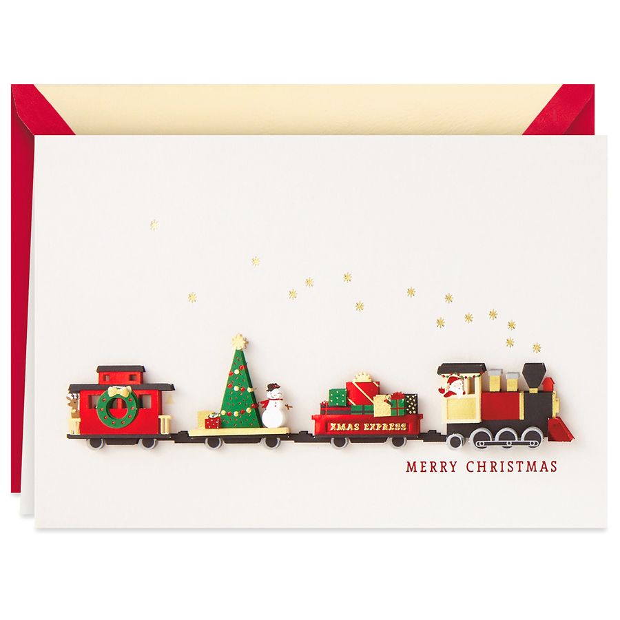 Hallmark Signature Christmas Card (Christmas Train) S14 | Walgreens