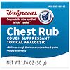 Walgreens Vapor Chest Rub, Cough Suppressant, Topical Analgesic 1.76oz ...