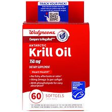 Walgreens Antarctic Pure Krill Oil 350 mg Softgels (90 days) | Walgreens