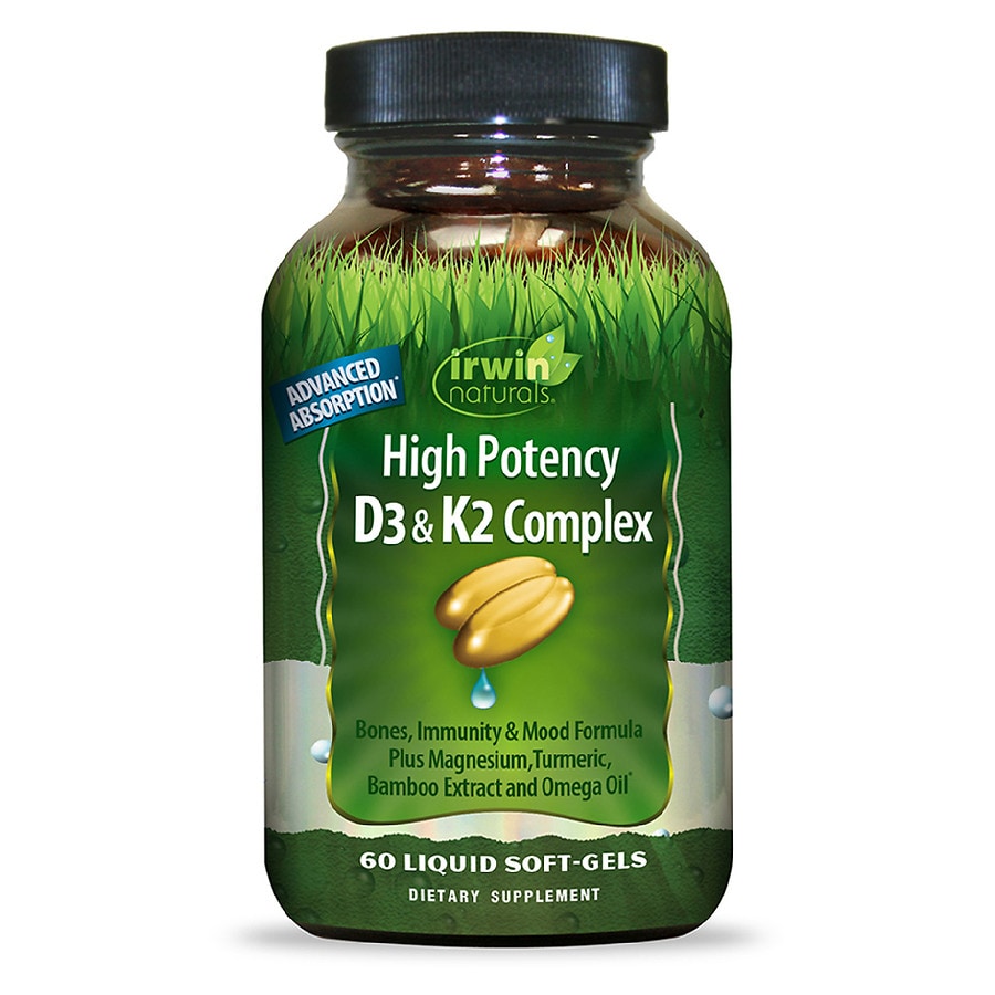 Irwin Naturals High Potency D3 & K2 Complex | Walgreens