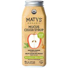 Maty's Organic Mucus Cough Syrup, Made with Organic Honey, Thyme ...