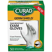 Curad Germ Shield 2-Layer Nitrile Gloves | Walgreens