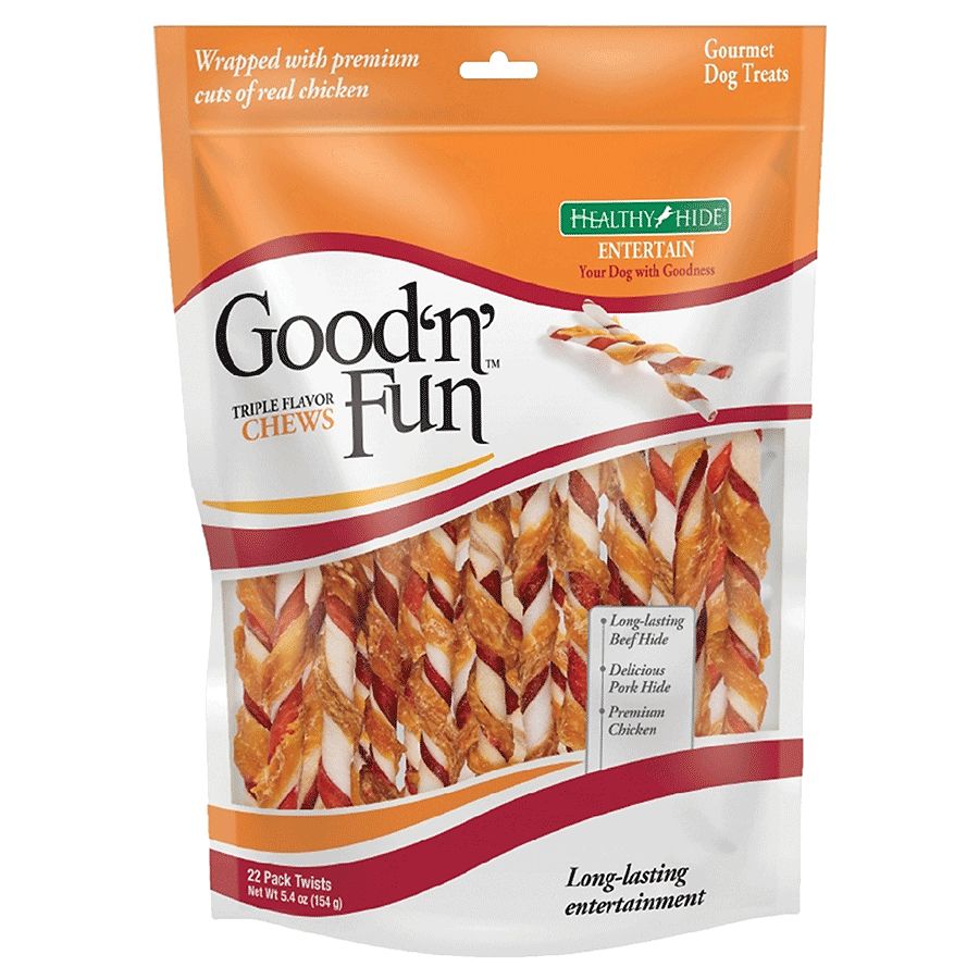 Good 'n' Fun Triple Flavor Twist Chews Treats for Dogs | Walgreens