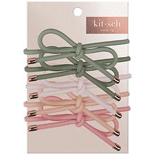 KITSCH Bow Hair Ties Blush/Mauve Blush/Mauve | Walgreens