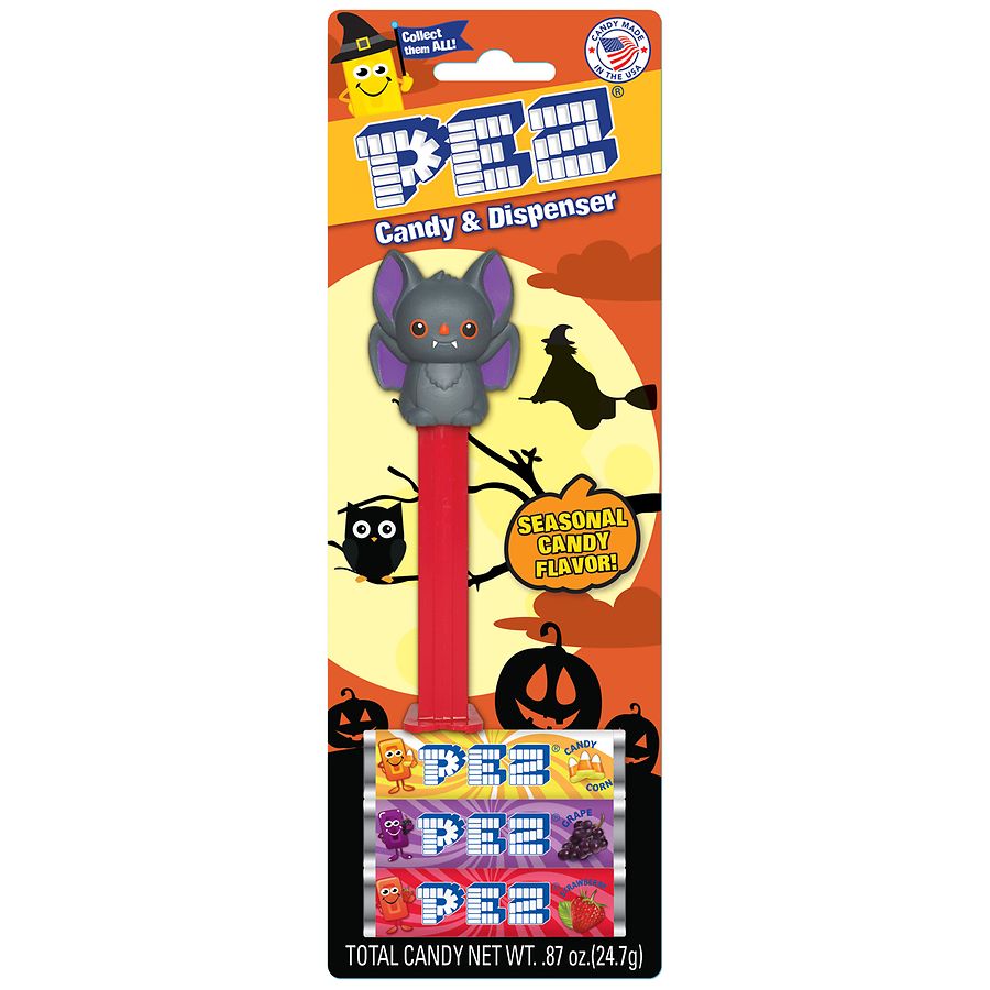 PEZ Halloween Candy & Dispenser Assorted Fruit | Walgreens