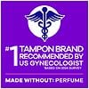 Tampax Pocket Radiant Compact Plastic Tampons, Regular Absorbency ...