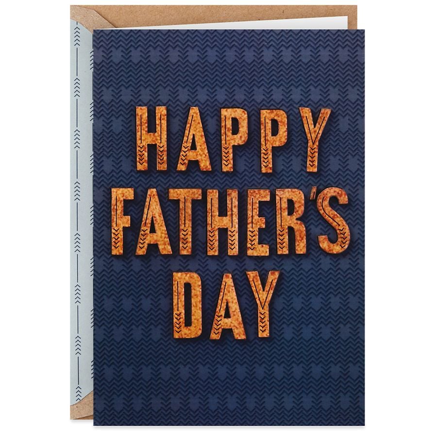 Hallmark Signature Father's Day Card (Happy Father's Day Cork Lettering ...