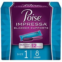 Poise Impressa Incontinence Bladder Supports for Bladder Control Size 1 ...
