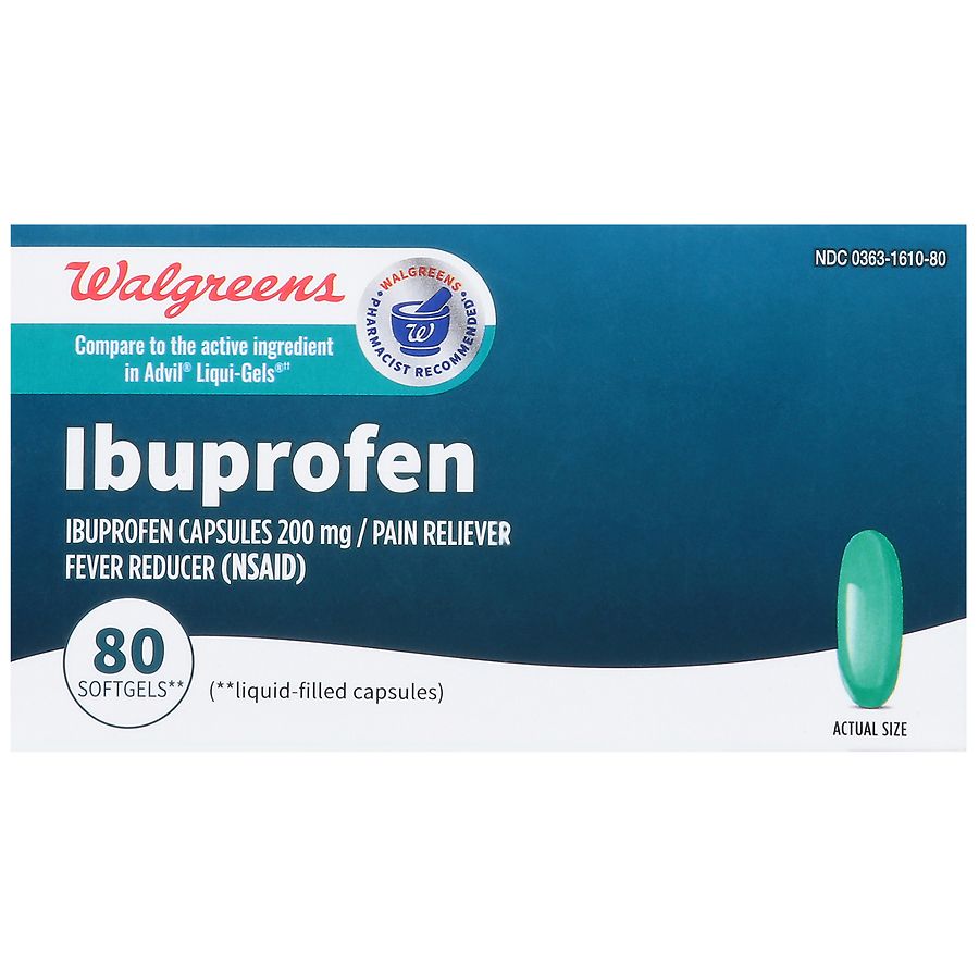 Walgreens Ibuprofen 200 mg Softgels | Walgreens