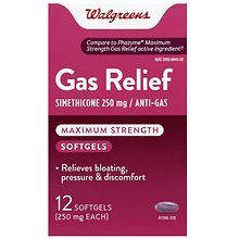 Walgreens Gas Relief Softgels 180 mg | Walgreens