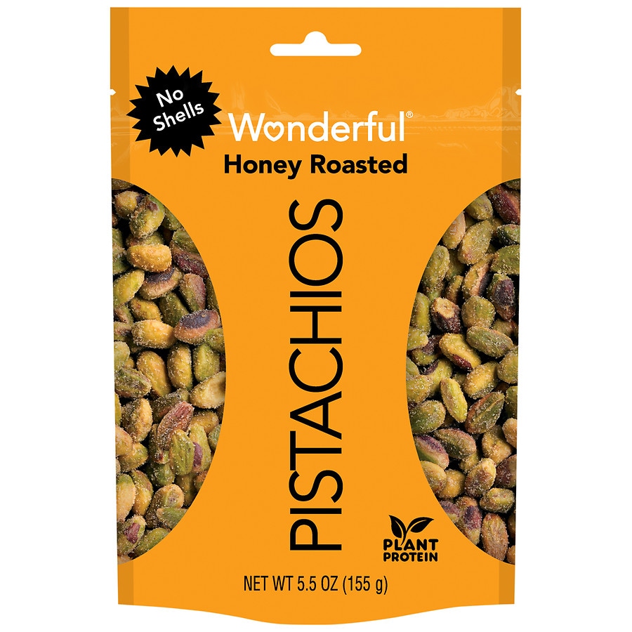Wonderful No Shell Pistachios Honey Roasted | Walgreens