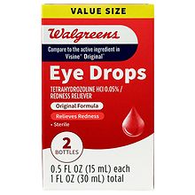 Walgreens Eye Drops Original Formula, 2- Pack | Walgreens