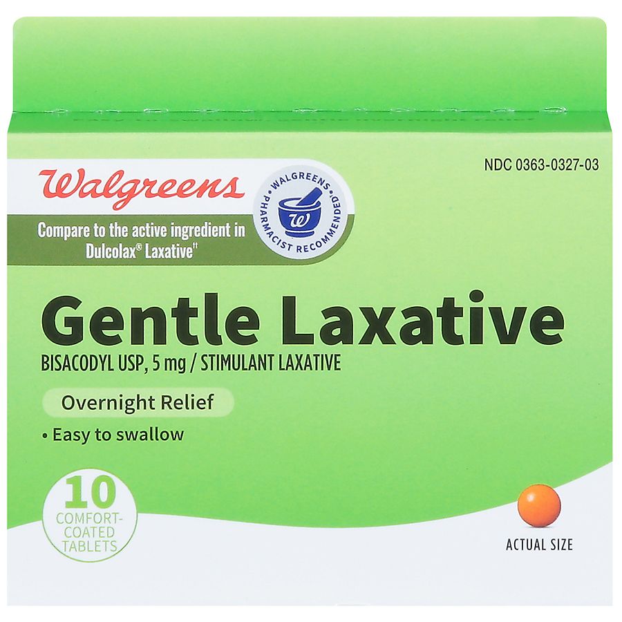 Walgreens Gentle Laxative Comfort-Coated Tablets | Walgreens