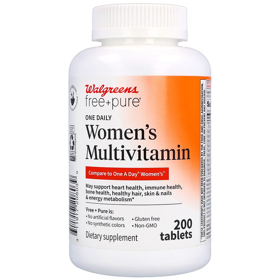Walgreens Free & Pure One Daily Women's Multivitamin Tablets | Walgreens