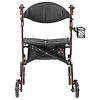 HurryCane HurryRoll Rollator Rolling Walker Red | Walgreens