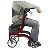 HurryCane HurryRoll Rollator Rolling Walker Red | Walgreens