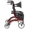 HurryCane HurryRoll Rollator Rolling Walker Red | Walgreens