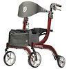 HurryCane HurryRoll Rollator Rolling Walker Red | Walgreens