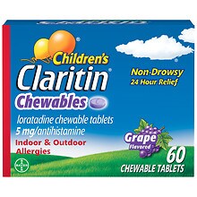 Claritin Chewable Tablets Grape | Walgreens
