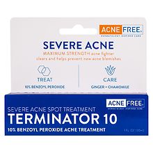 AcneFree Terminator 10 Acne Spot Treatment with Benzoyl Peroxide ...