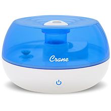 Crane USA Personal Cool Mist Tabletop Humidifier 0.2 Gallons Blue ...