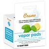 Crane USA Vapor Pads for Personal Steam Inhaler Menthol, Peppermint ...