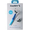 Harry's Men's 5 Blade Razor with Blade Cartridges Indigo Blue | Walgreens
