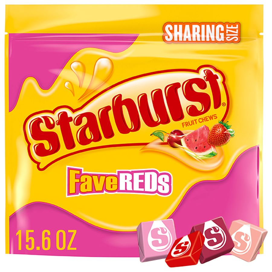 Starburst Chewy Candy Sharing Size Fave Reds | Walgreens