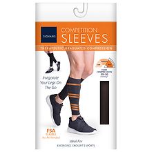 Sigvaris Compression Calf Sleeve Black, Black | Walgreens