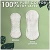 L. Ultra Thin Liners for Women, 100% Pure Cotton Top Layer Pantiliners ...