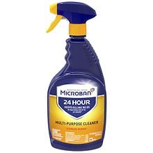 Microban 24 Hour Multi-Purpose Cleaner and Disinfectant Spray Citrus ...