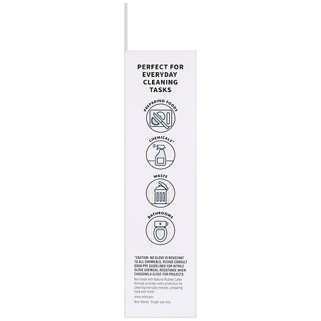 Walgreens Disposable Nitrile Gloves One Size Fits Most Blue