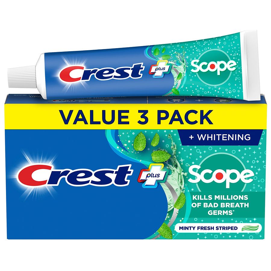 Crest Whitening Plus Scope Toothpaste Minty Fresh | Walgreens
